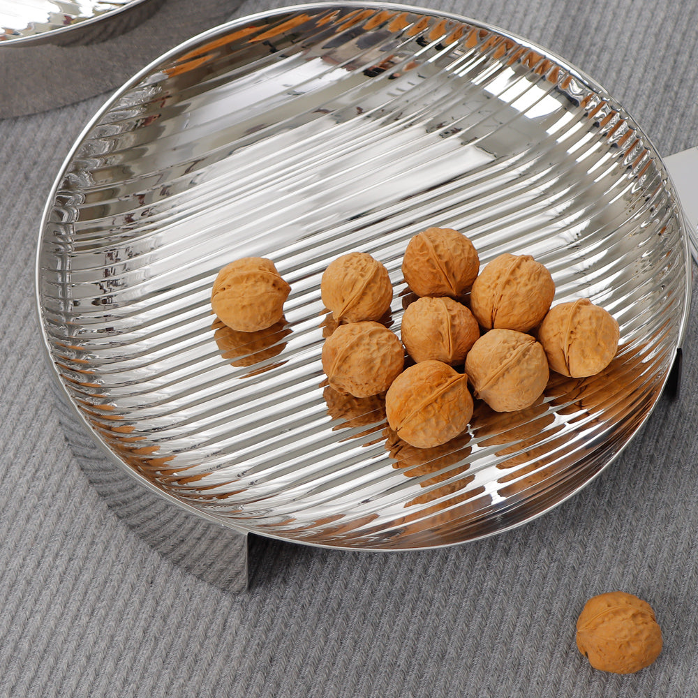 Elevated Serving Platter (Gold or Silver) – Maison Zeido